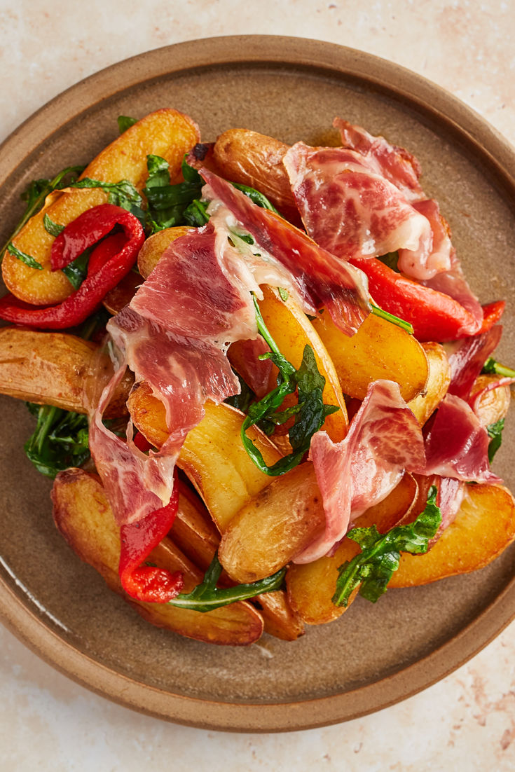 Potatoes with Iberico Ham and Peppers Recipe - Great British Chefs