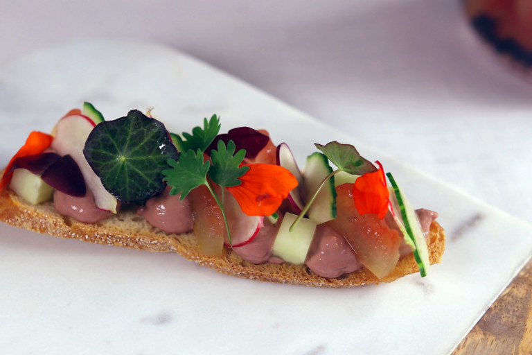 Chicken Liver Parfait with Pickled Watermelon Rind Recipe - Great ...