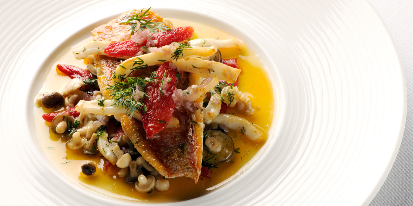 Red Mullet Recipe With Squid, Fennel & Tomatoes - Great British Chefs