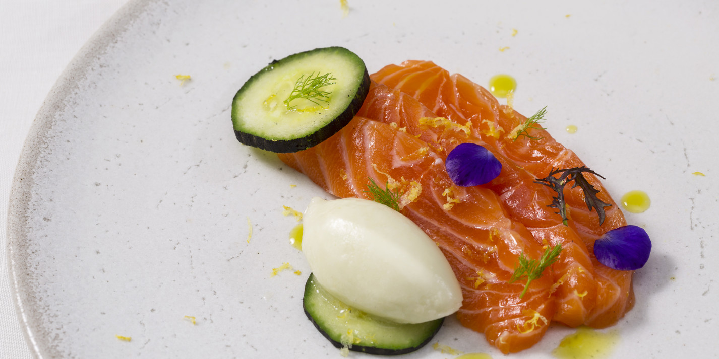 Cured Salmon Recipe with Pickled Cucumber - Great British Chefs
