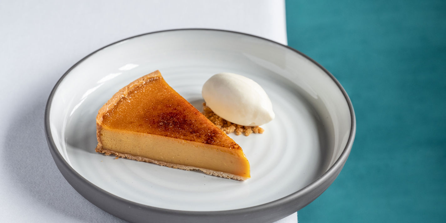 Miso Caramel Custard Tart Recipe - Great British Chefs