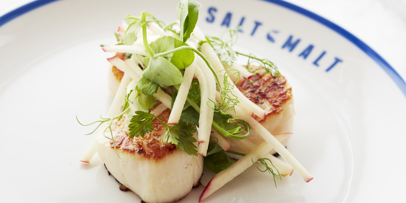 Apple Salad and Scallops Recipe - Great British Chefs