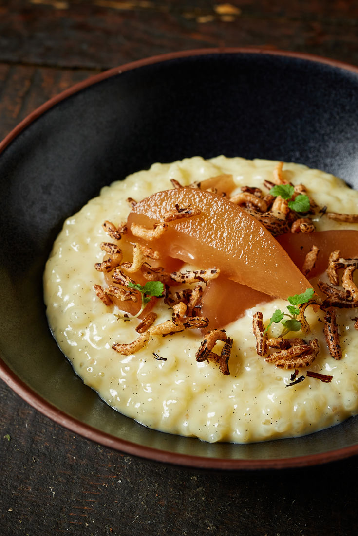 Vanilla Rice Pudding with Poached Pears Recipe - Great British Chefs