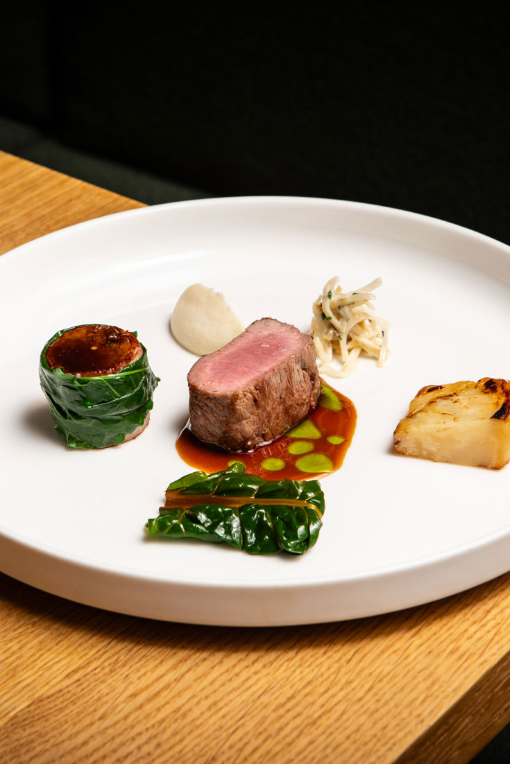 Loin of Manx Loaghtan Lamb, Salt-Baked Celeriac and Garden Chard Recipe ...