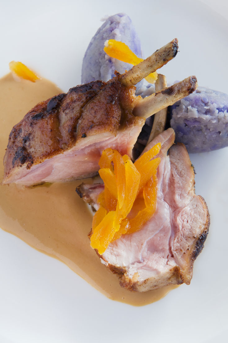 Suckling Pig with Purple Potatoes Recipe - Great Italian Chefs