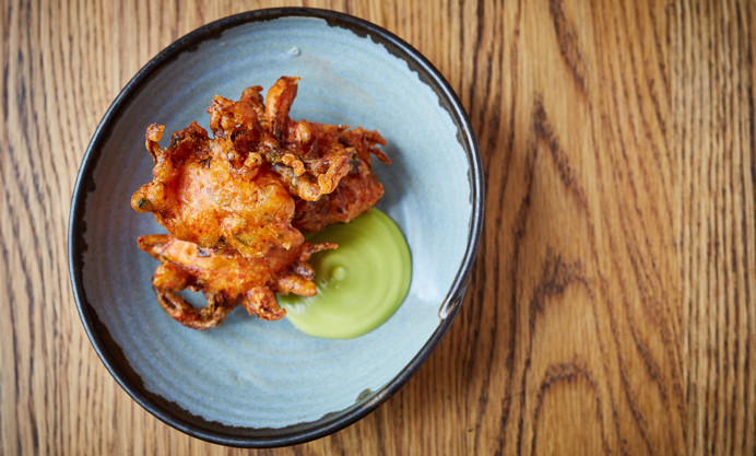 Kimchi Fritters with Sprunion Mayo Recipe - Great British Chefs