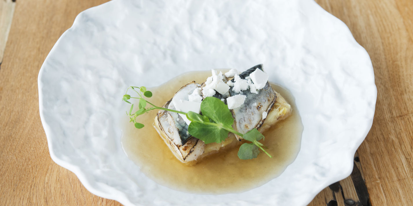 Marinated Mackerel Recipe with Leek and Potato - Great Italian Chefs