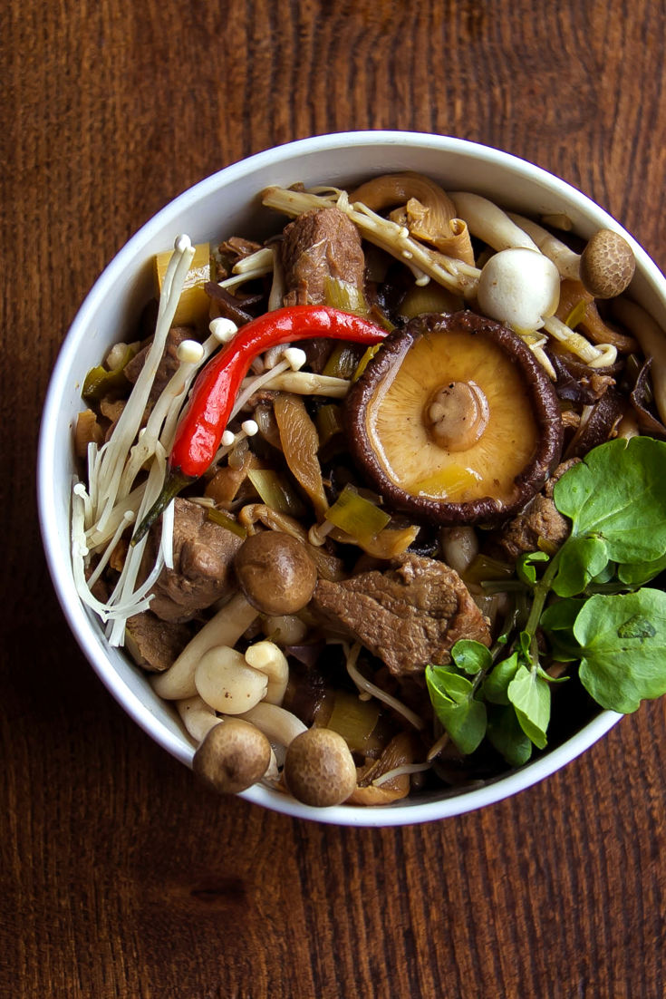 Beef & Mushroom Dashi Stew Recipe - Great British Chefs