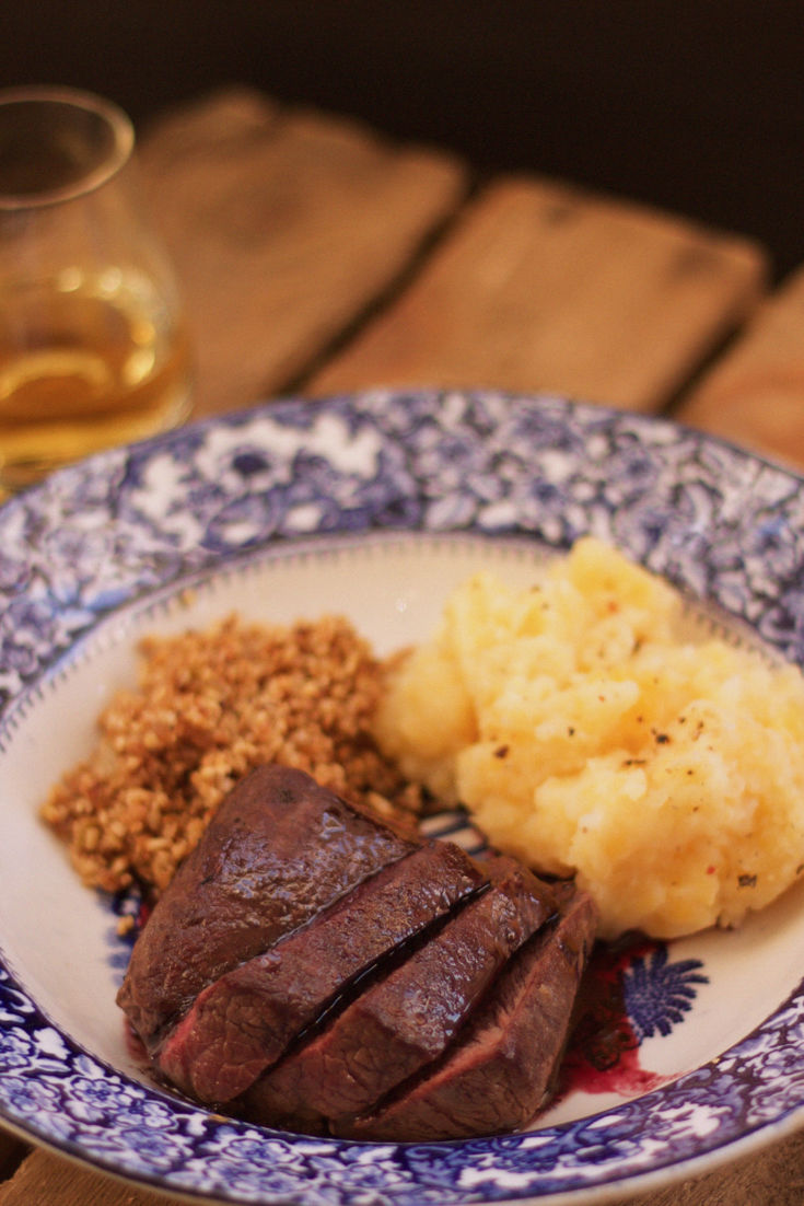 Pan-Roasted Loin of Venison with Redcurrant Sauce Recipe - Great ...