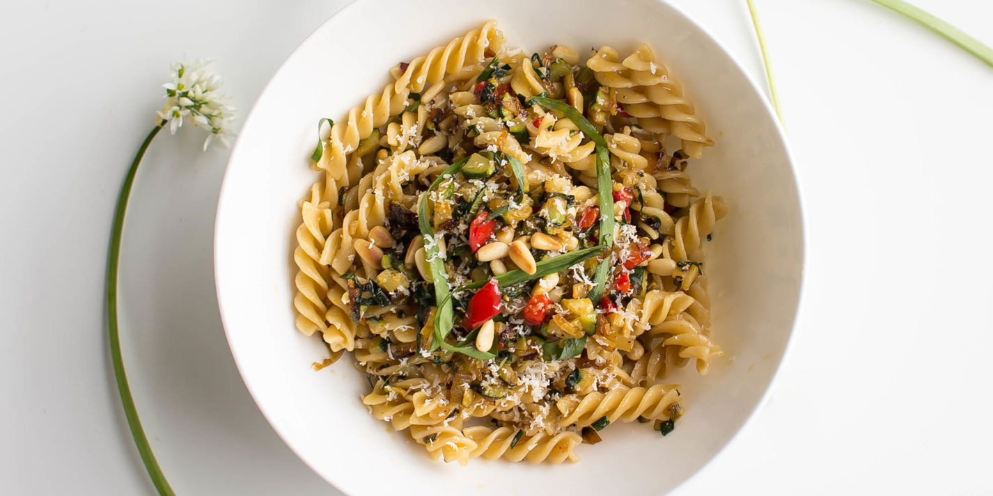 Fusilli with Wild Garlic Recipe - Great British Chefs