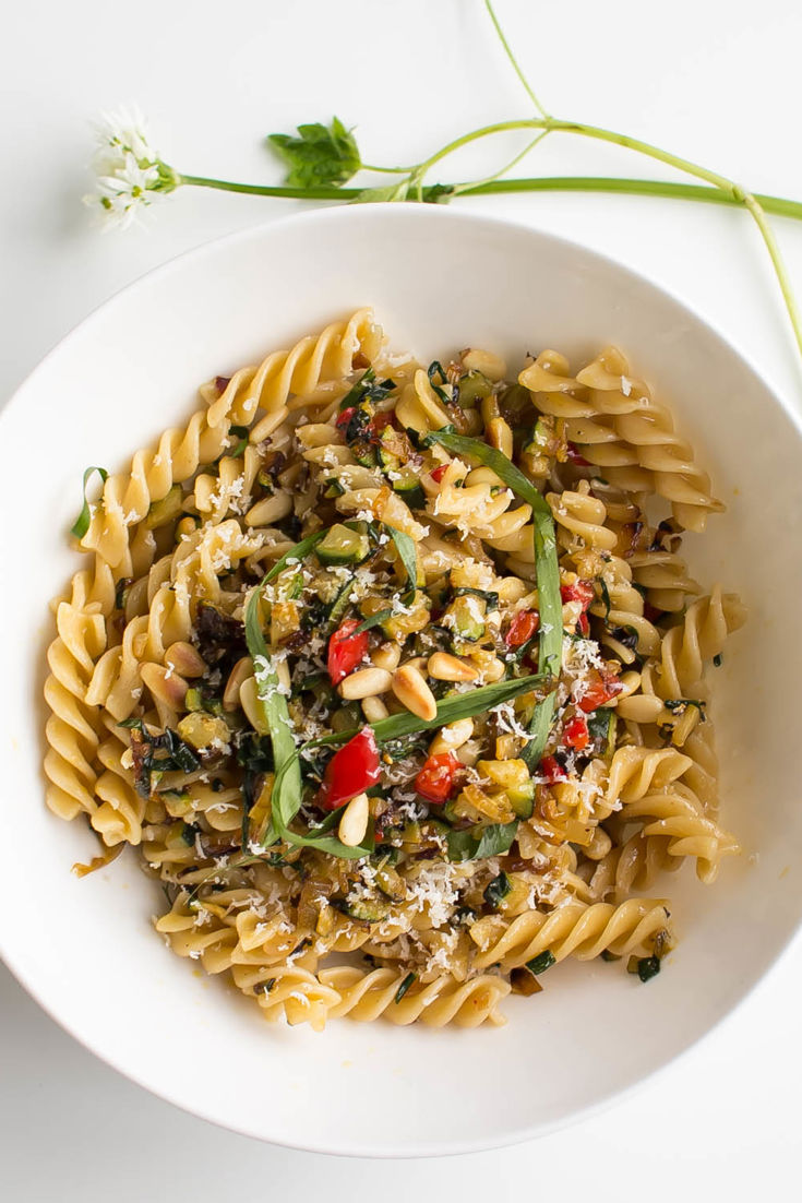 Fusilli with Wild Garlic Recipe - Great British Chefs