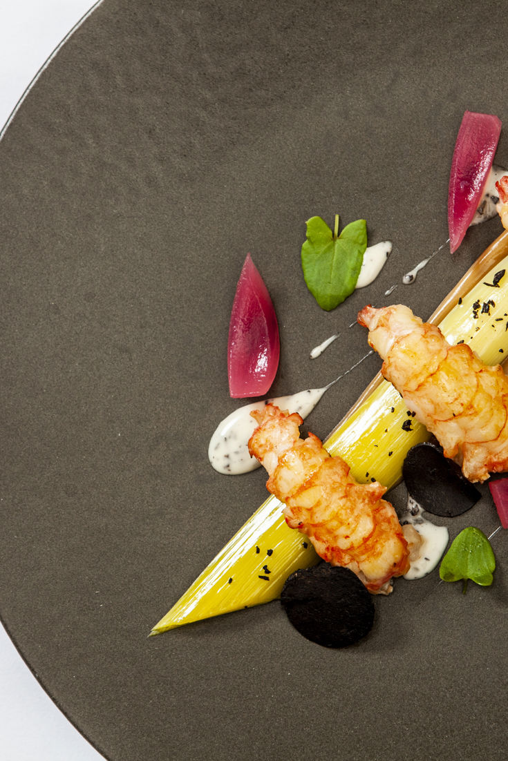 Langoustines, Leeks and Black Truffle Recipe - Great British Chefs