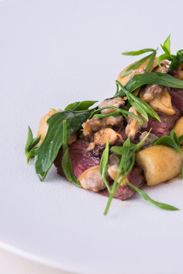 Hanger Steak with Clams Recipe - Great British Chefs