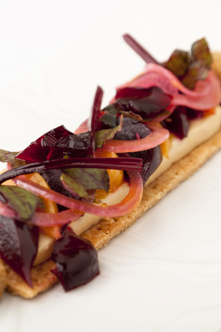 Beetroot Tart Recipe With Blue Cheese Beignets - Great British Chefs