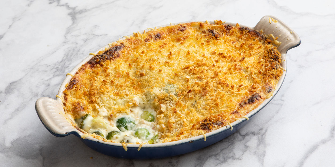 Sprout and Horseradish Gratin Recipe - Great British Chefs