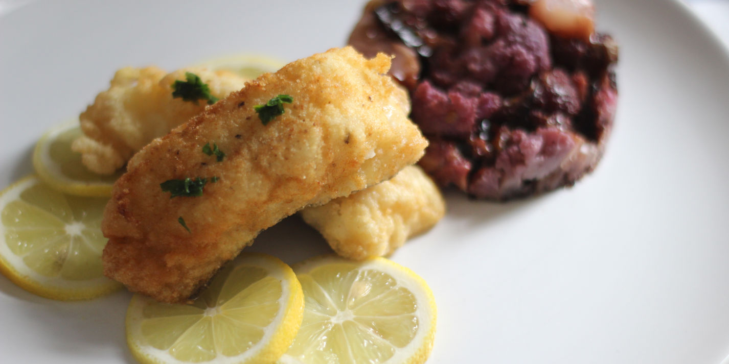 Fried Cod with Cauliflower Recipe - Great Italian Chefs