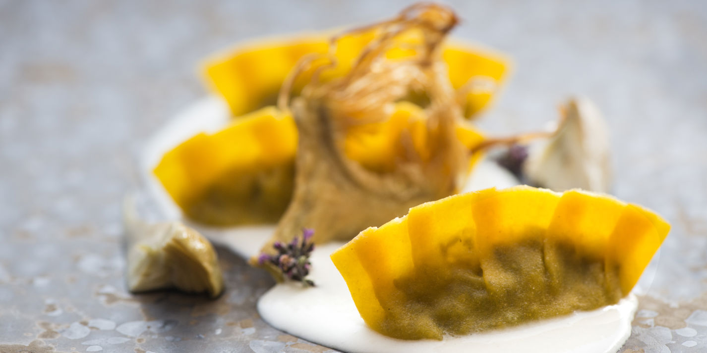 Mezzelune Ravioli with Artichokes Recipe - Great Italian Chefs