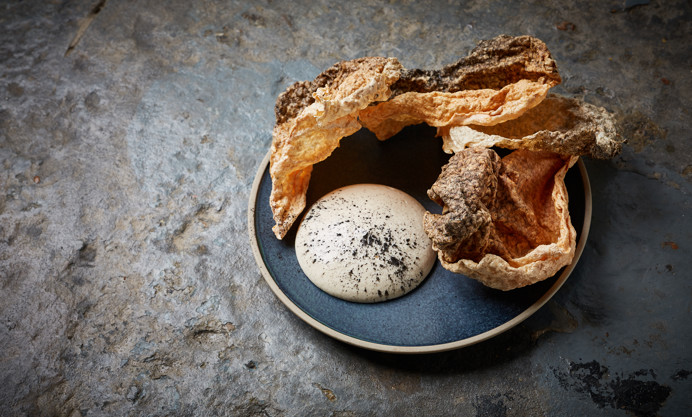 Fish Crackling with Smoked Tofu Dip Recipe - Great British Chefs