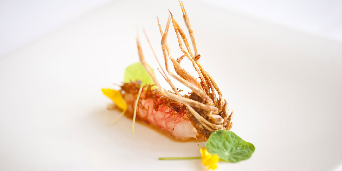 Red Prawns with Dried Scallop Recipe - Great Italian Chefs