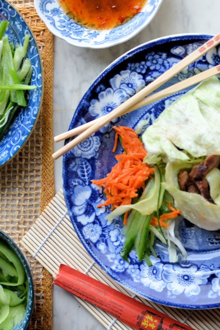 Crispy Duck Lettuce Wraps Recipe - Great British Chefs