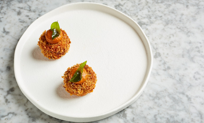 Crispy Pig Head and Goan Sausage Fritters Recipe - Great British Chefs