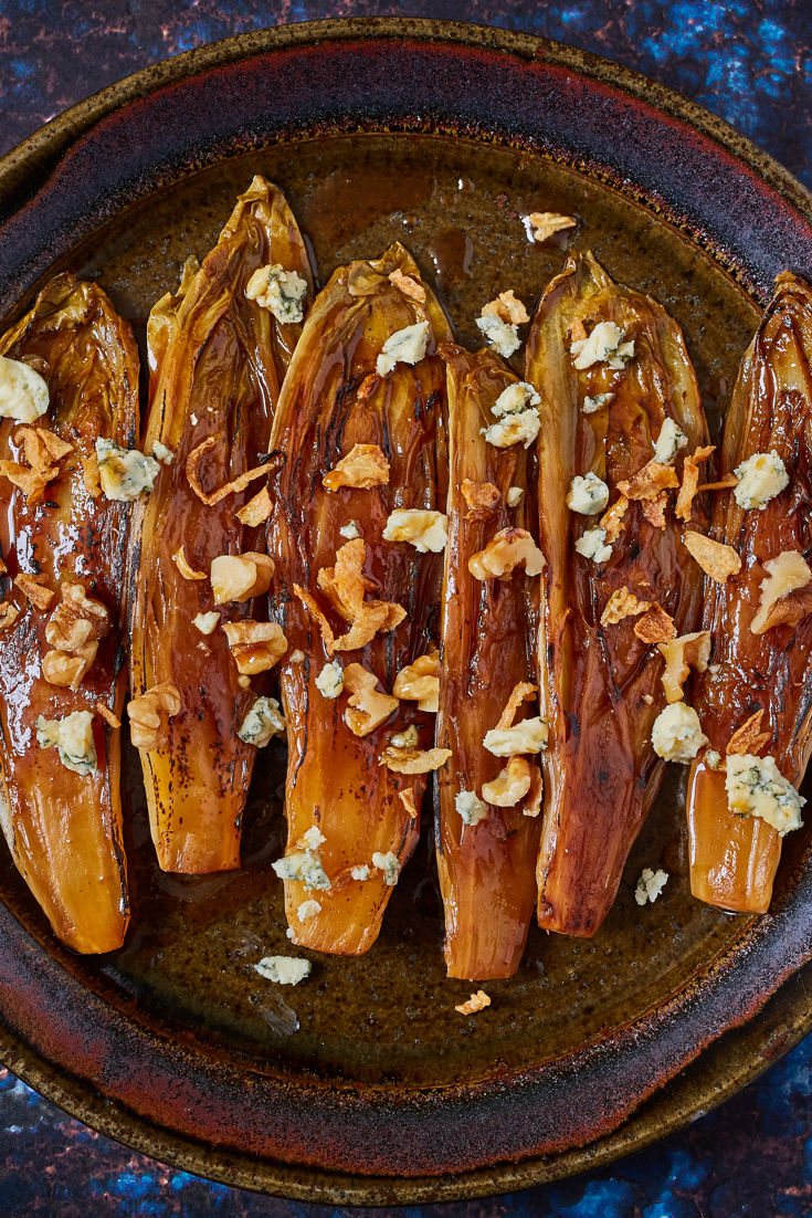 Caramelised Chicory with Orange and Blue Cheese Recipe - Great British ...