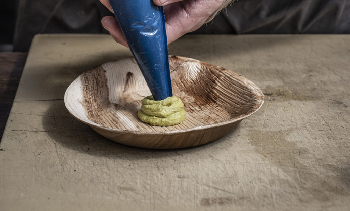 Coal Roast Leeks with Pistachio Romesco Recipe - Great British Chefs