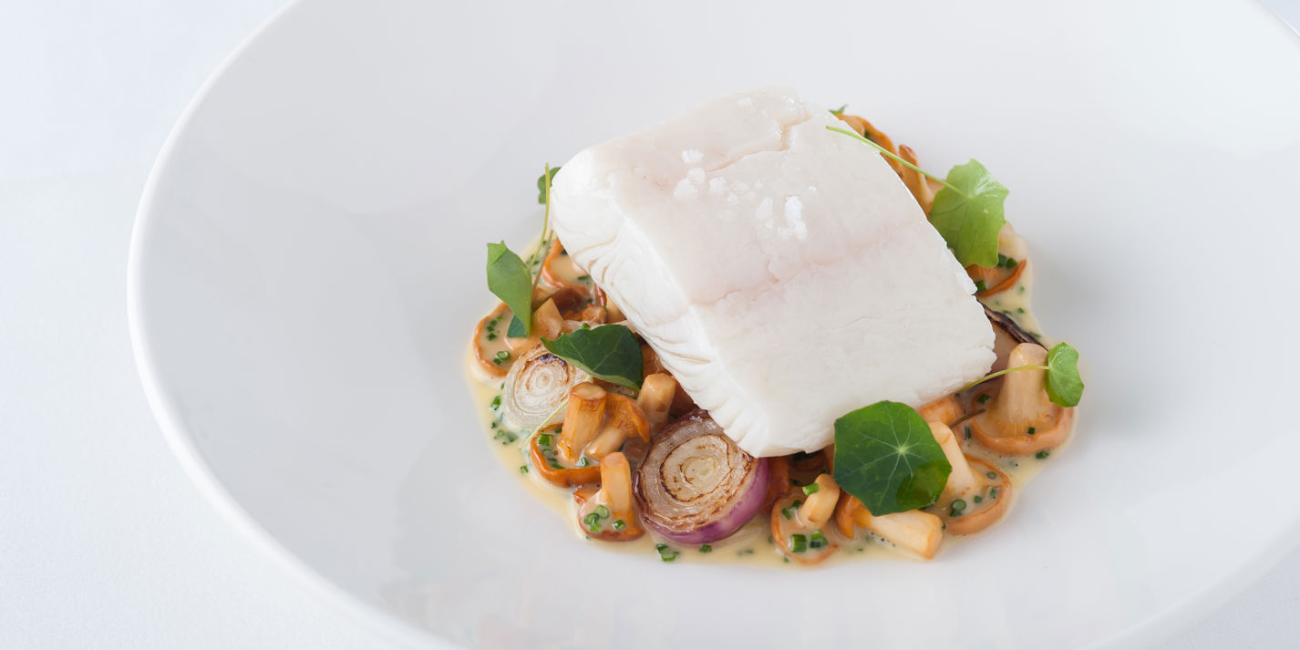 Halibut Poached in White Wine Recipe - Great British Chefs