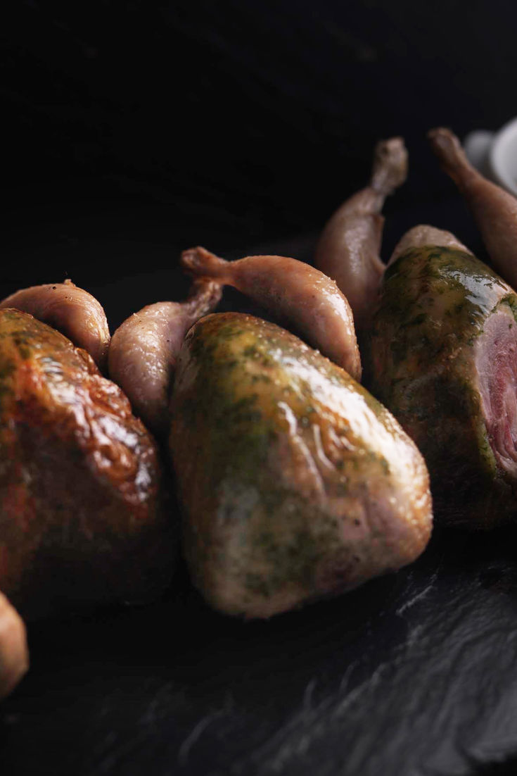 Roast Quail Recipe With Herb Butter - Great British Chefs
