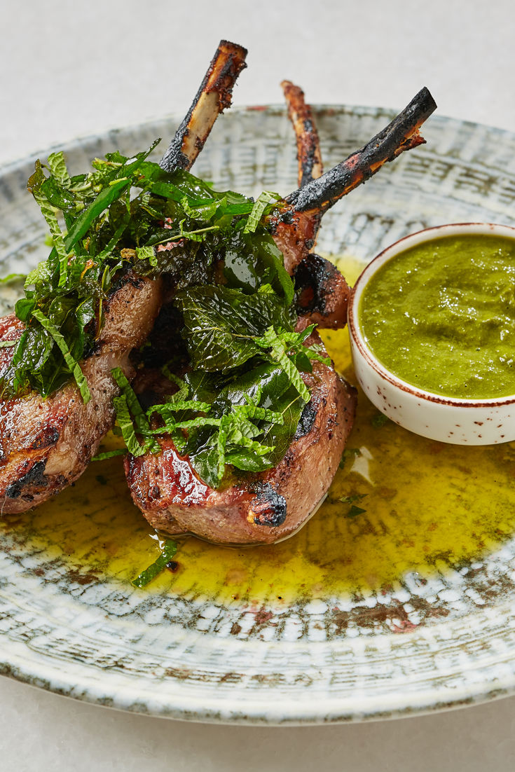 Spiced Lamb Cutlets with Mint Chutney Recipe - Great British Chefs
