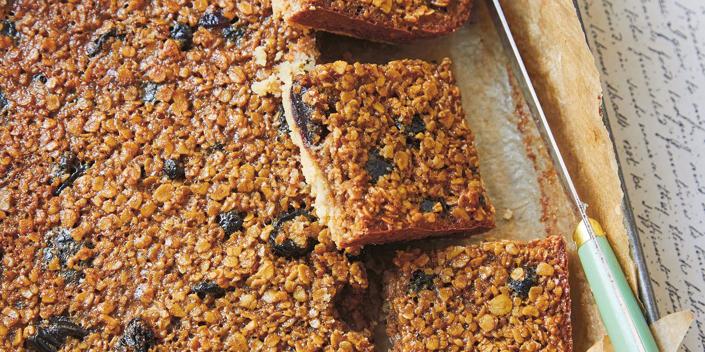 Brown Butter and Cherry Oat Squares Recipes - Great British Chefs