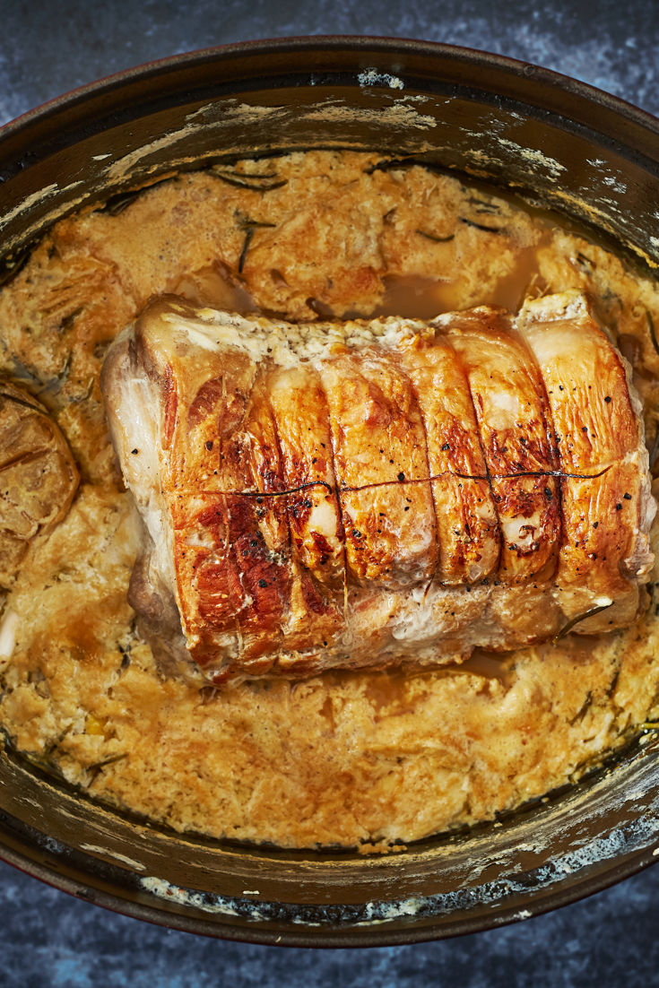 Pork Loin Braised In Milk Recipe (Maiale al Latte) - Great Italian Chefs