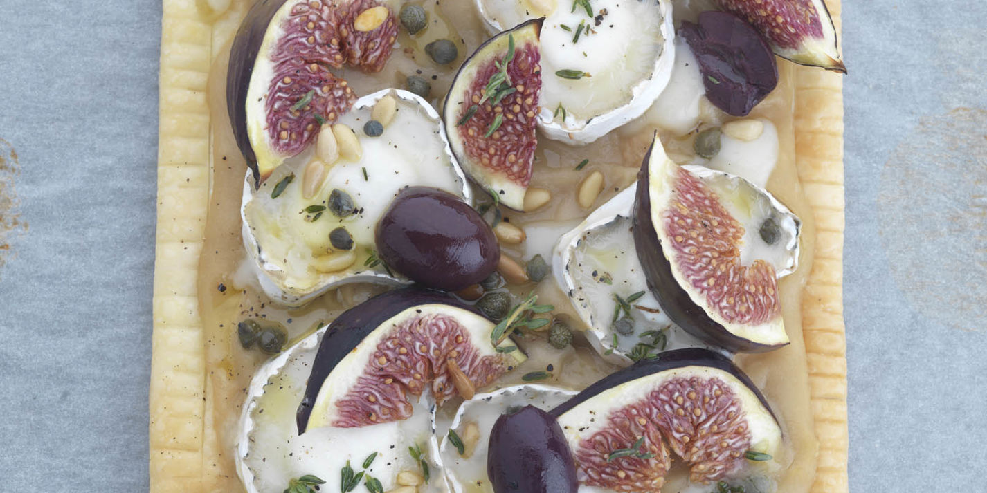 Goats Cheese Tart Recipe With Fig & Olive - Great British Chefs