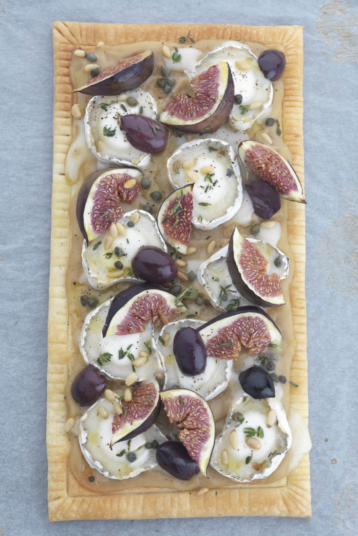 Goats Cheese Tart Recipe With Fig & Olive - Great British Chefs