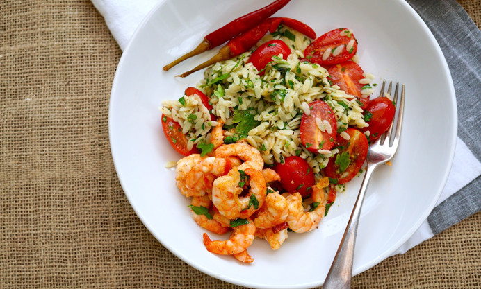 Chilli Prawn Pasta Salad Recipe - Great British Chefs