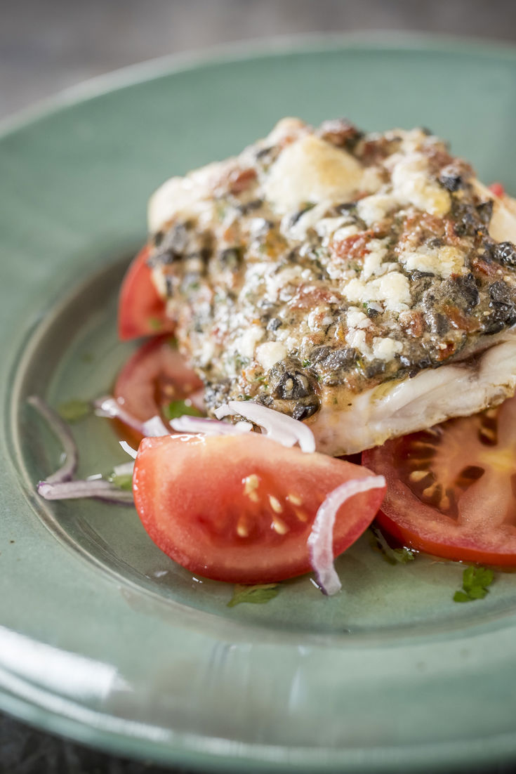 Baked Hake with Mediterranean Crust - Great British Chefs
