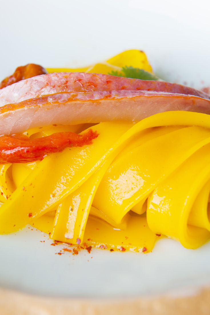 Red Mullet with Gluten-Free Pasta Recipe - Great Italian Chefs