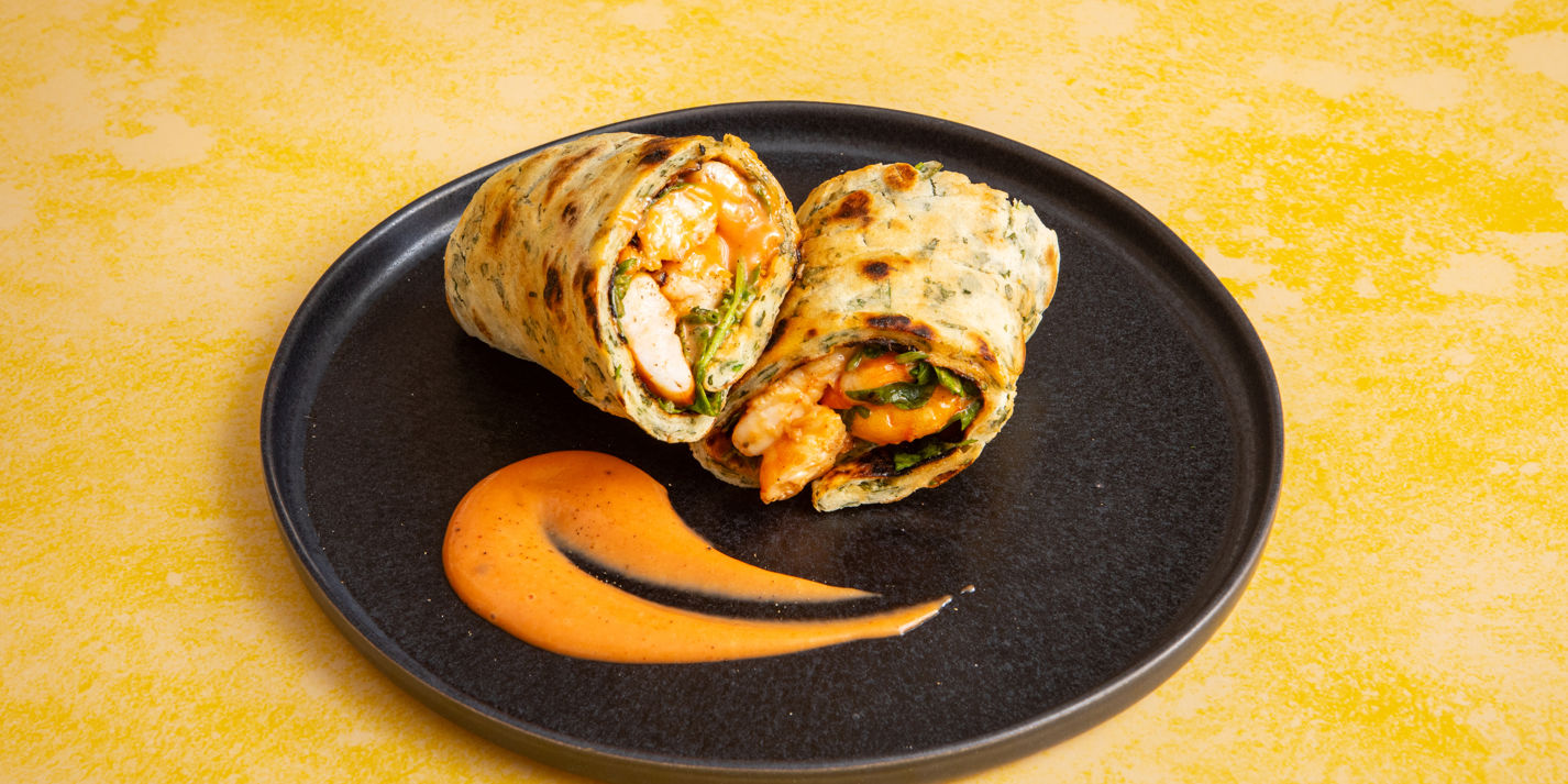 Grilled Tiger Prawn Cocktail Wrap Recipe - Great British Chefs