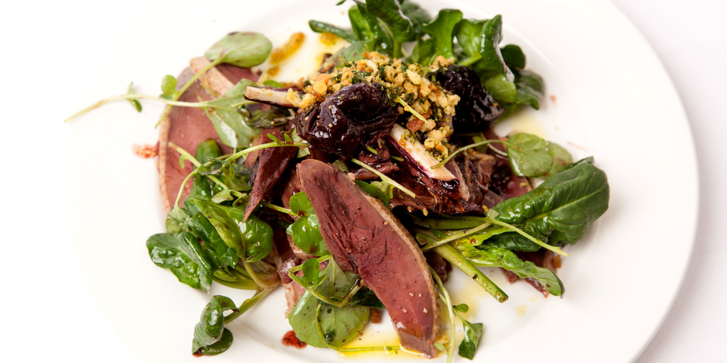 Salt Duck Recipe with Pickled Prunes - Great British Chefs