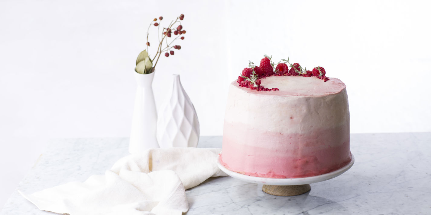 Ombre Raspberry Cake Recipe - Great British Chefs