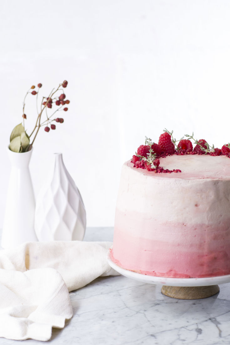 Ombre Raspberry Cake Recipe - Great British Chefs