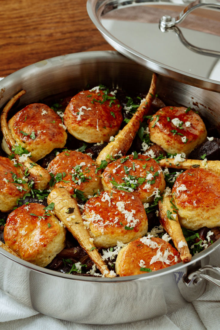 Braised Venison Cobble Recipe - Great British Chefs