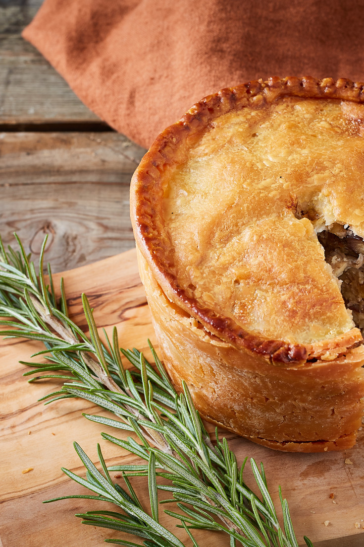 Gluten-Free Chestnut, Mushroom and Parsnip Pie Recipe - Great British Chefs