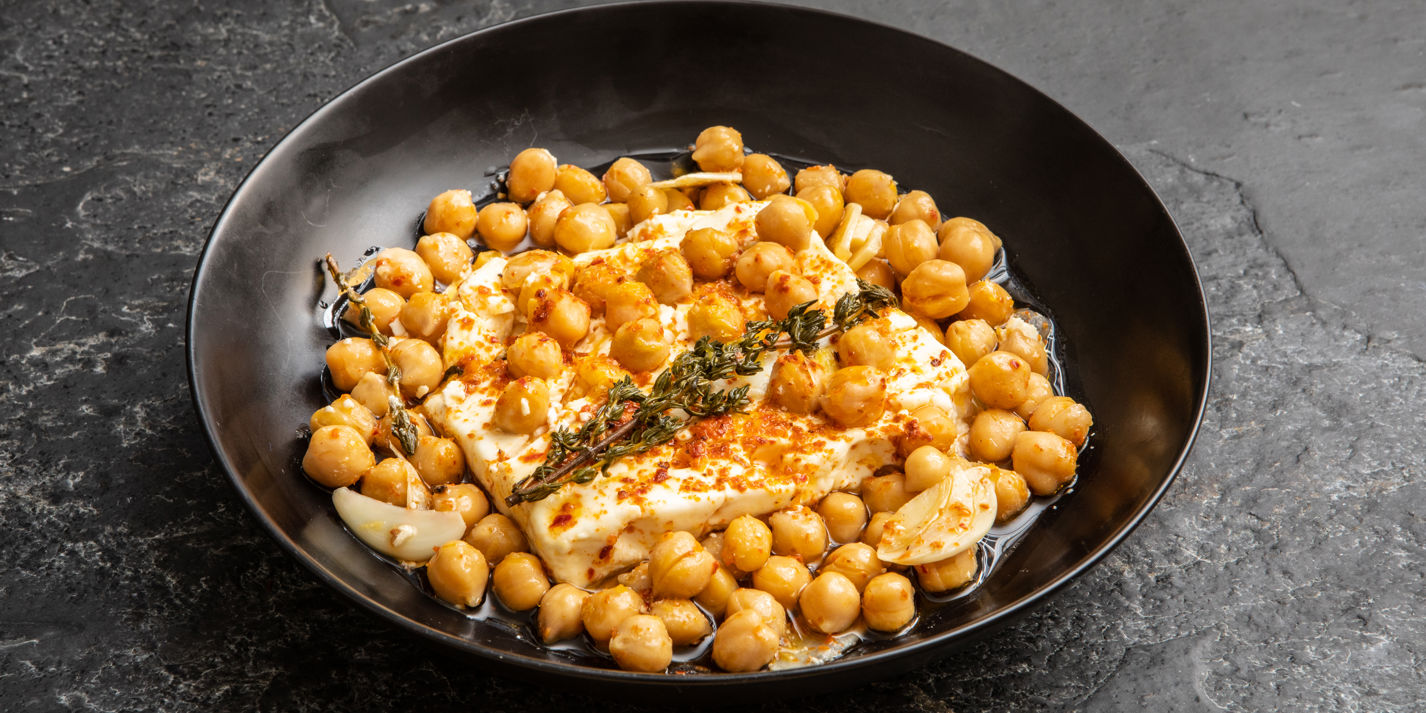 Baked Feta and Chickpea Parcel Recipe - Great British Chefs