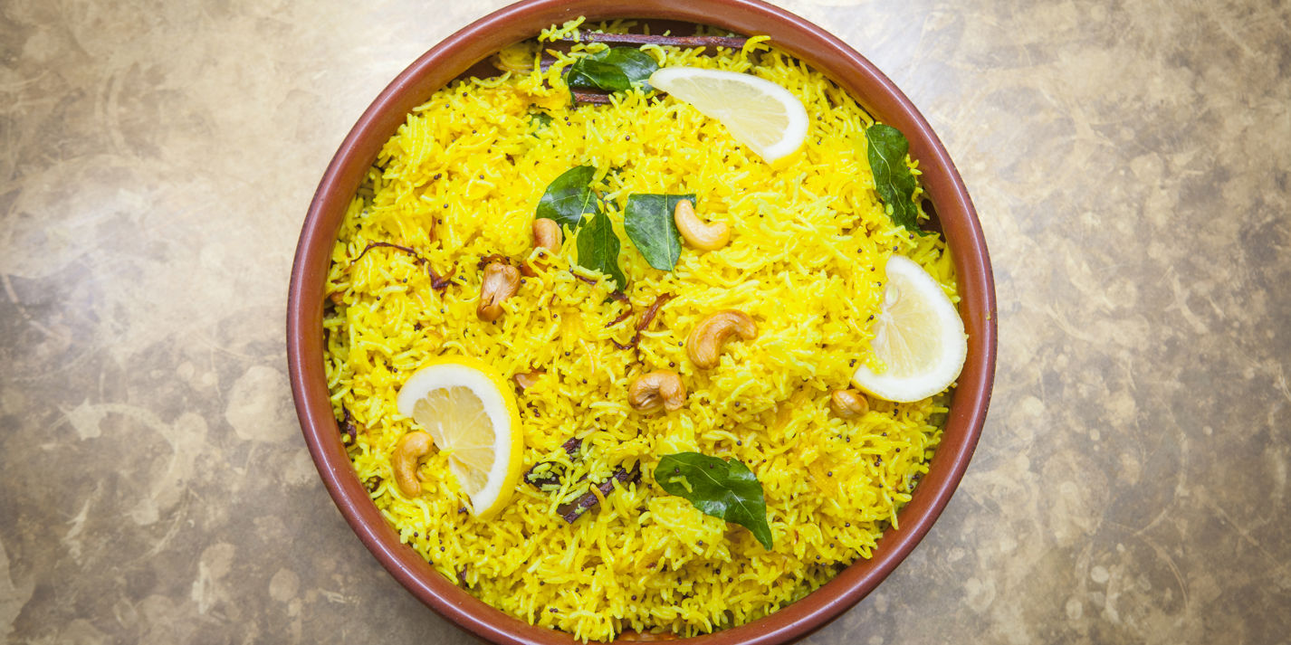 Peela Pulao Recipe – Lemon Rice with Cashew - Great British Chefs