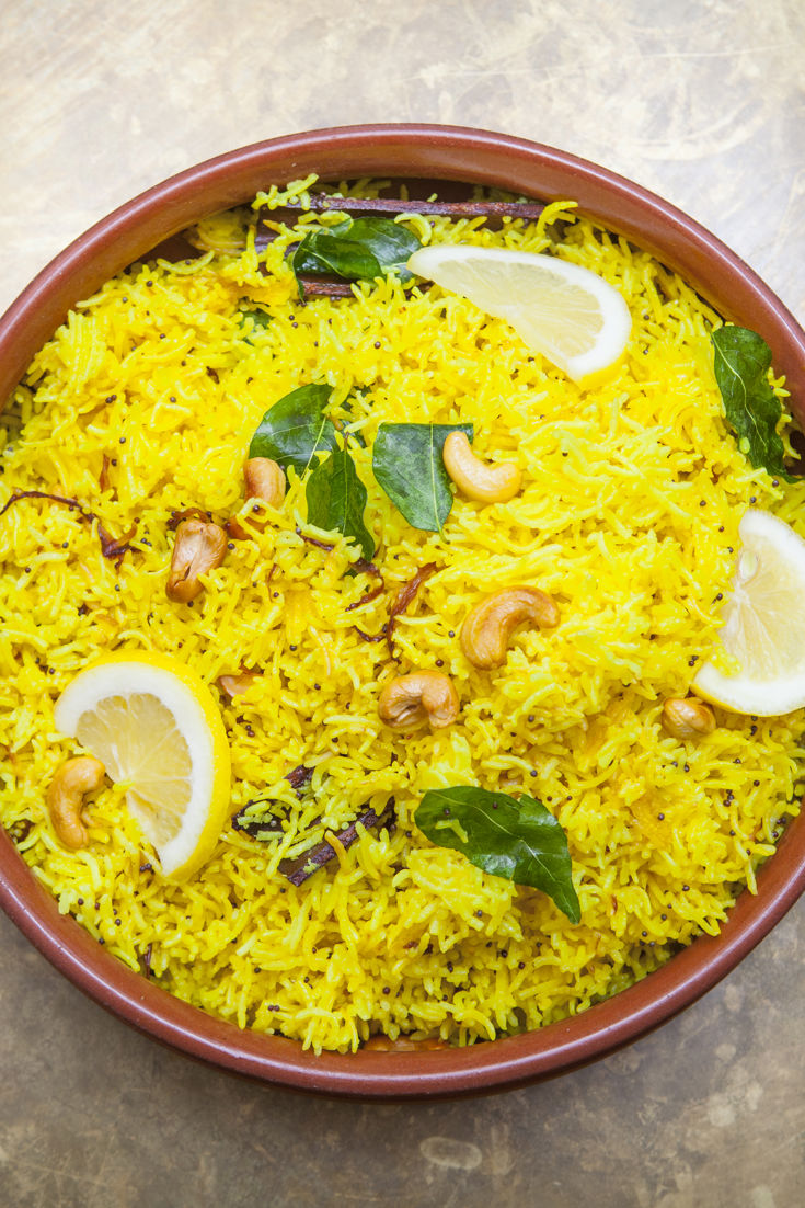 Peela Pulao Recipe – Lemon Rice with Cashew - Great British Chefs