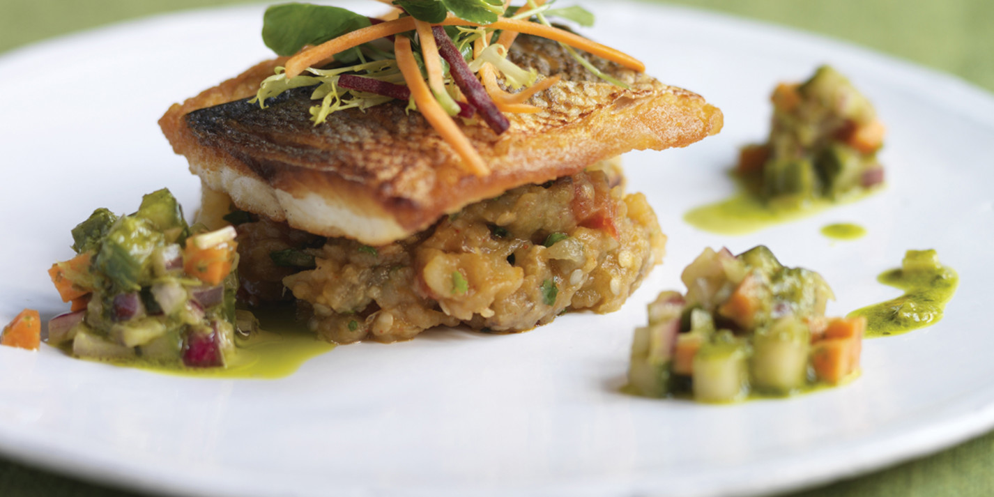Seared Black Bream Recipe With Kachumber - Great British Chefs