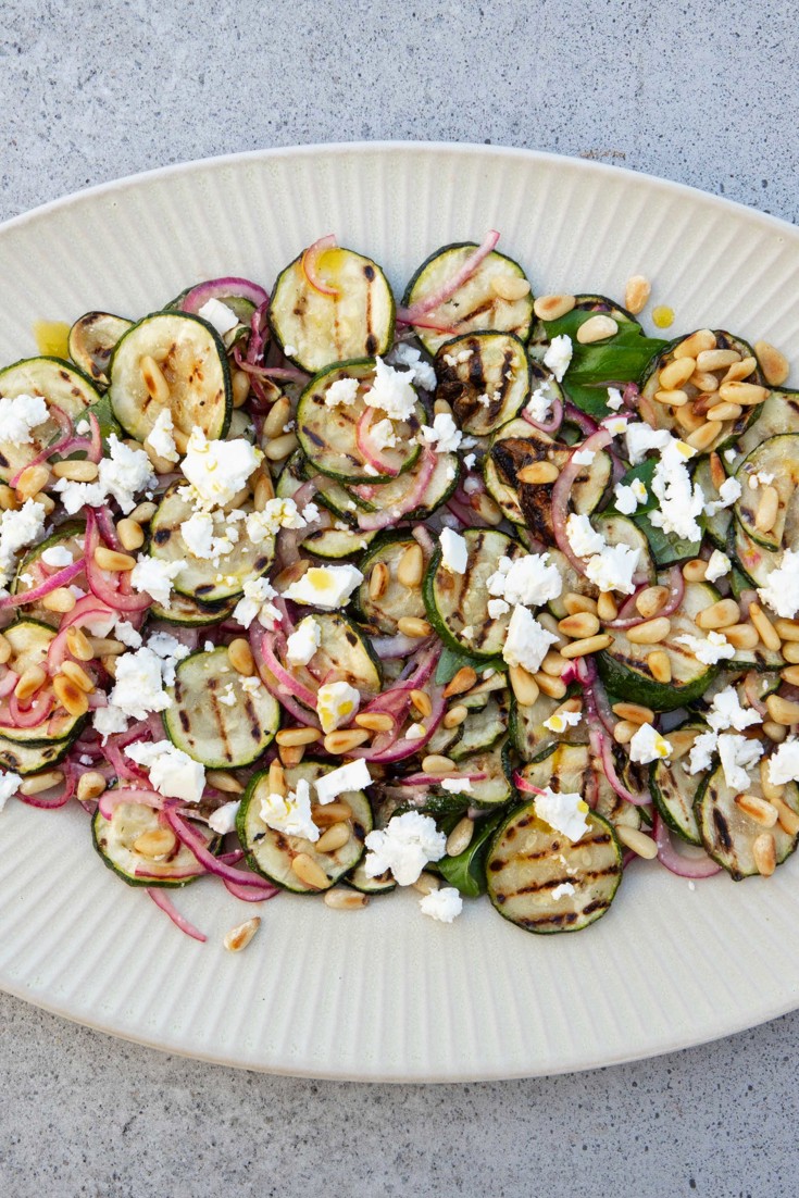Charred Courgettes with Red Onion and Elderflower Recipe - Great ...