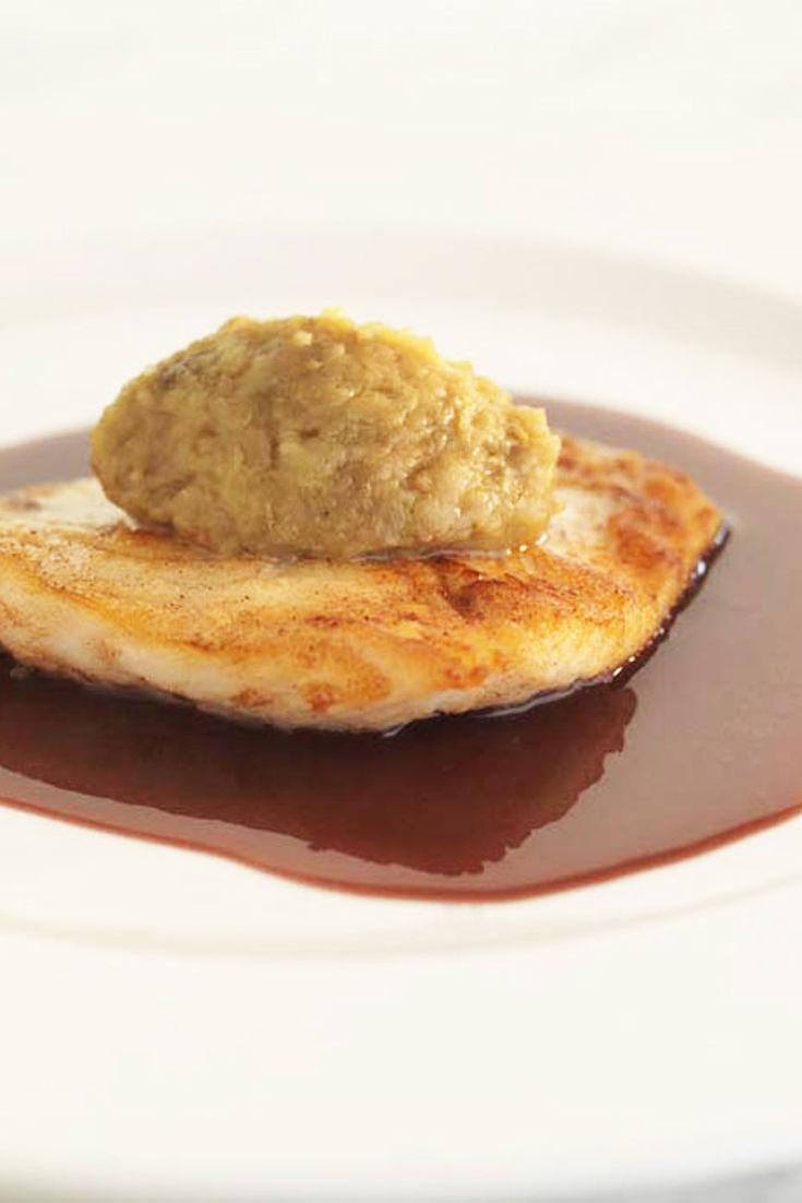 Roast Turbot with Aubergine Recipe - Great British Chefs