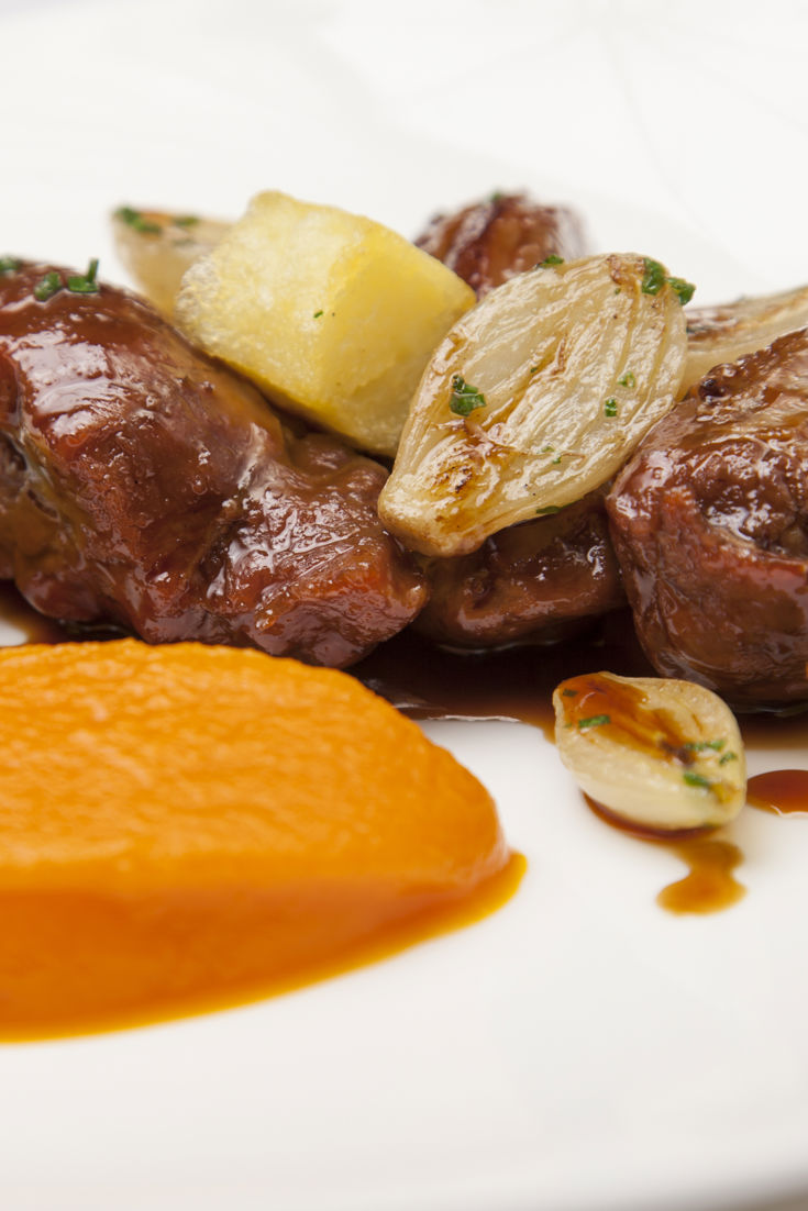 Beer Braised Pork Cheek Recipe - Great British Chefs